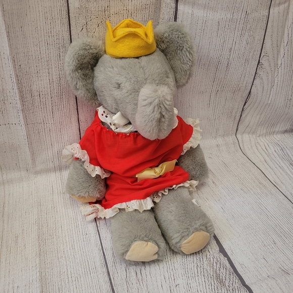 Eden | Toys | Babar The Elephant 5 Queen Celeste Plush Vintage Eden ...